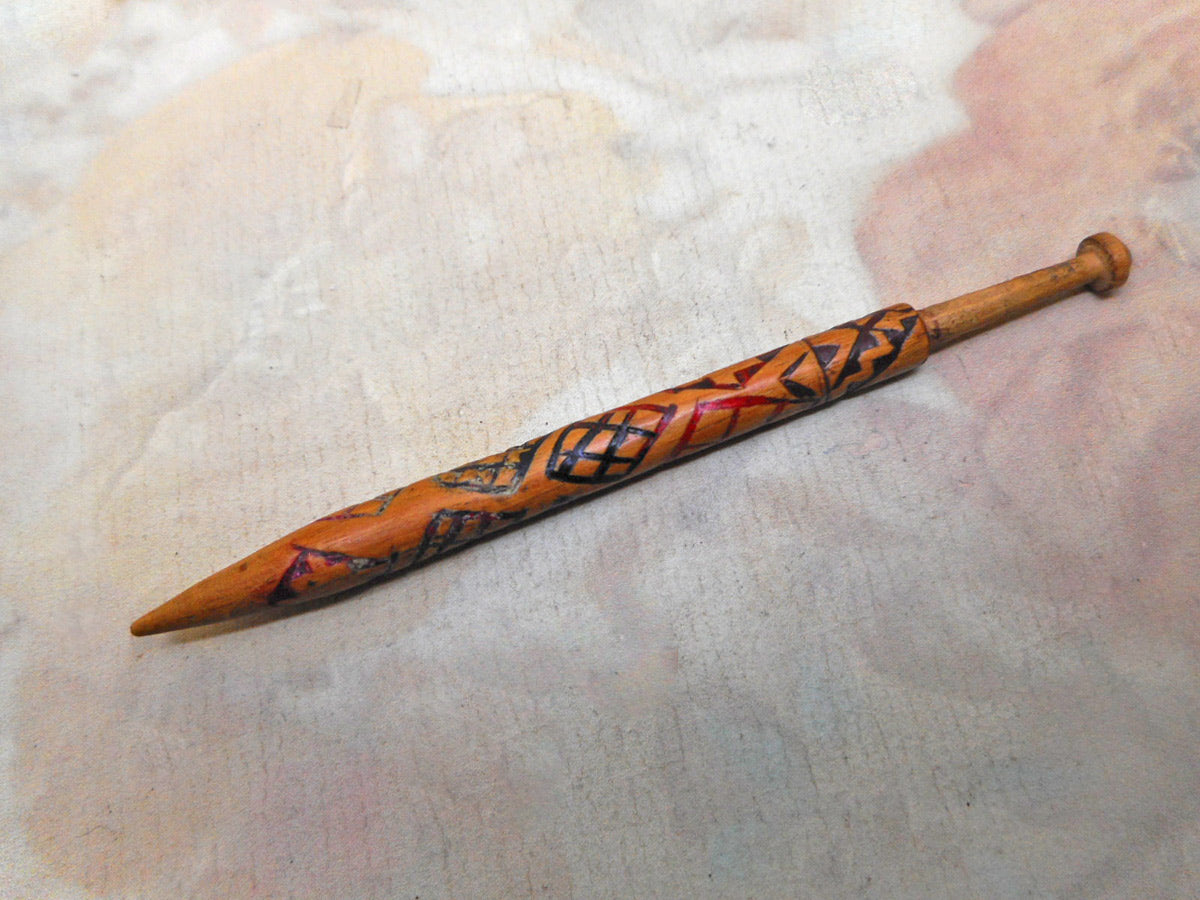 SOLD..............A decorative Honiton stick lace bobbin. 19th century ...