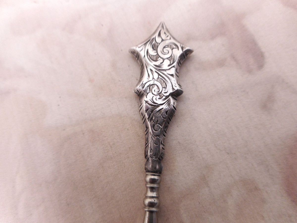 SOLD….An engraved silver sewing stiletto / awl. c 1860 – Curio Cabinet ...