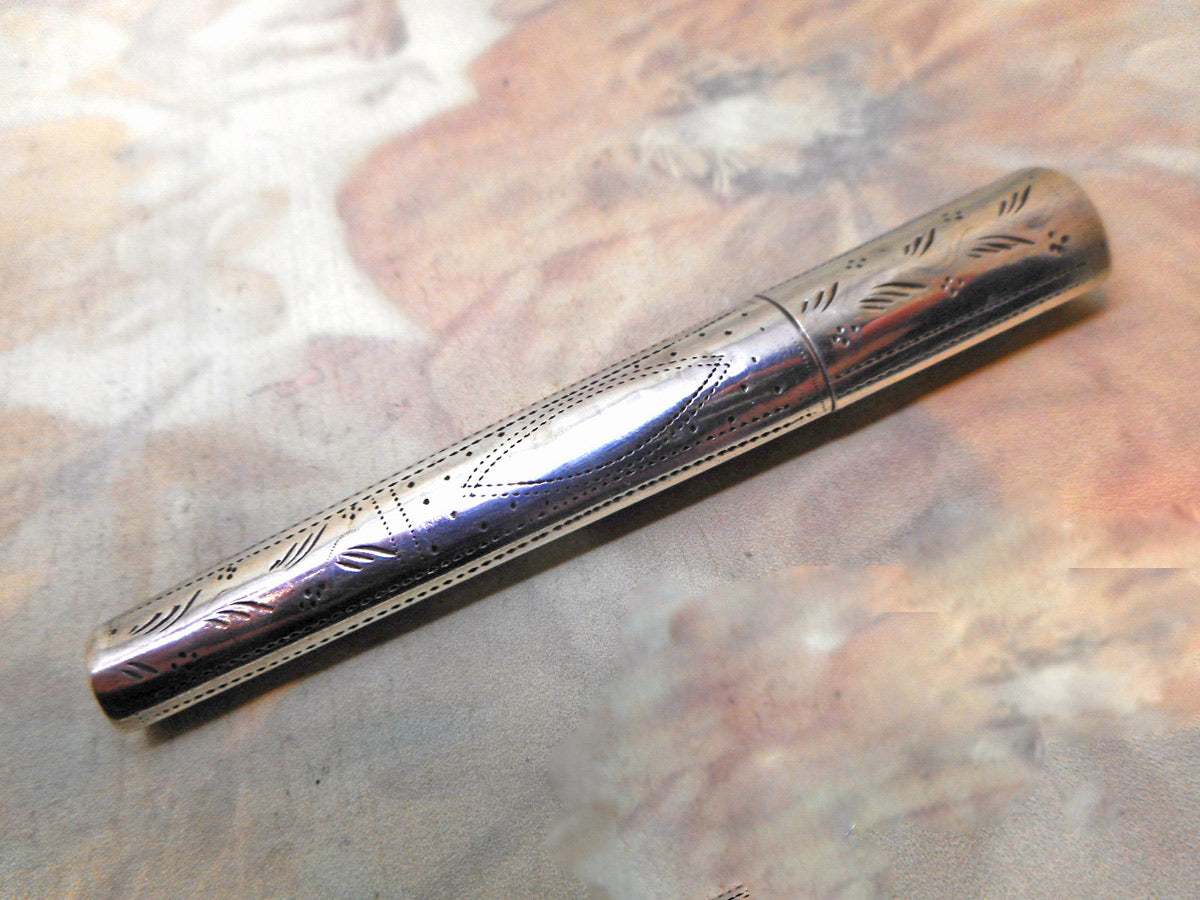 SOLD….A Georgian silver bodkin case. English c 1800 – Curio Cabinet ...