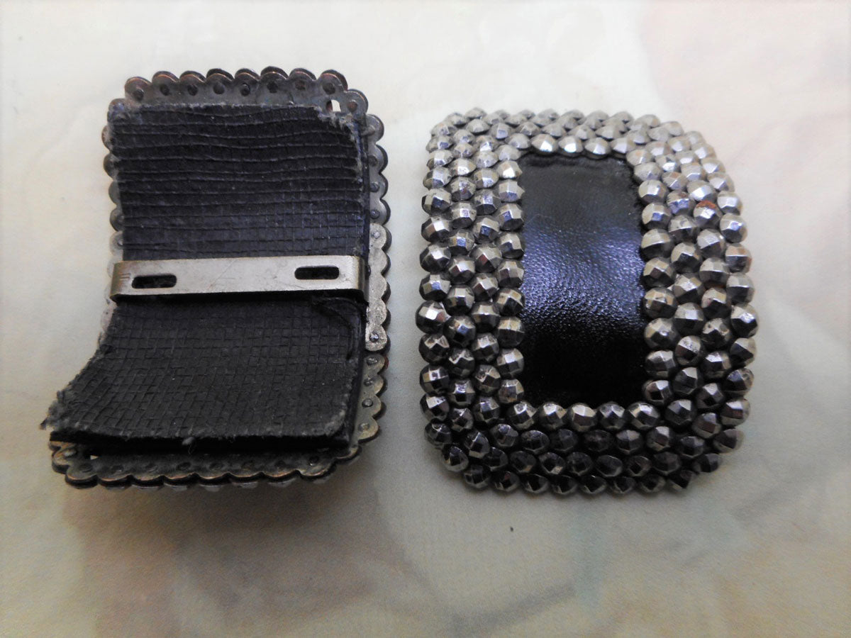 A pair of small steel shoe buckles. Late 19th century. – Curio Cabinet ...