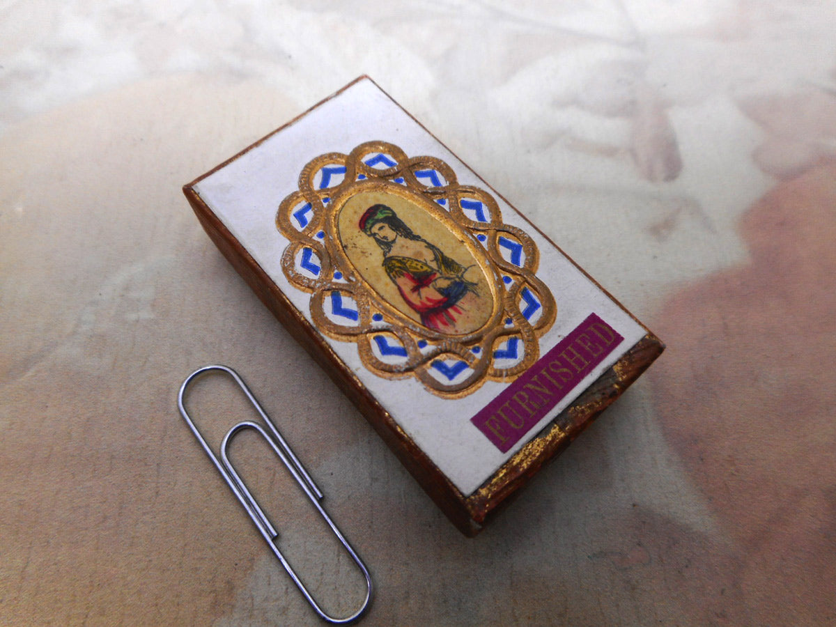 SOLD….. A small decorated cardboard box for needle packets. c 1860 ...